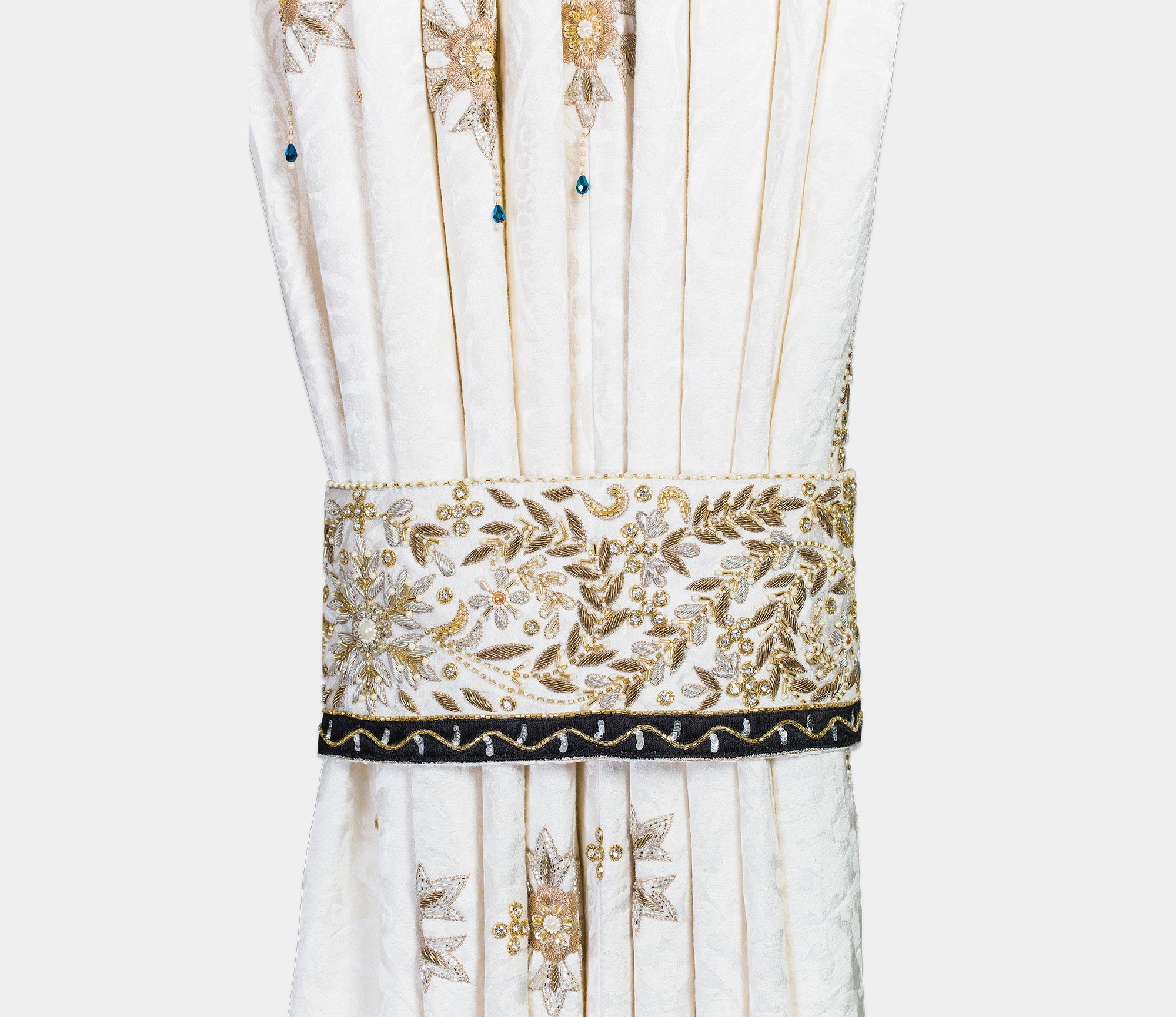 Spring Blossoms - Floral Embroidered Curtains| Miraje